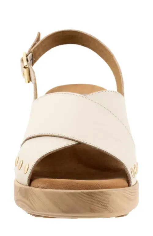 Softwalk Florence Slingback Platform Sandal - Ivory