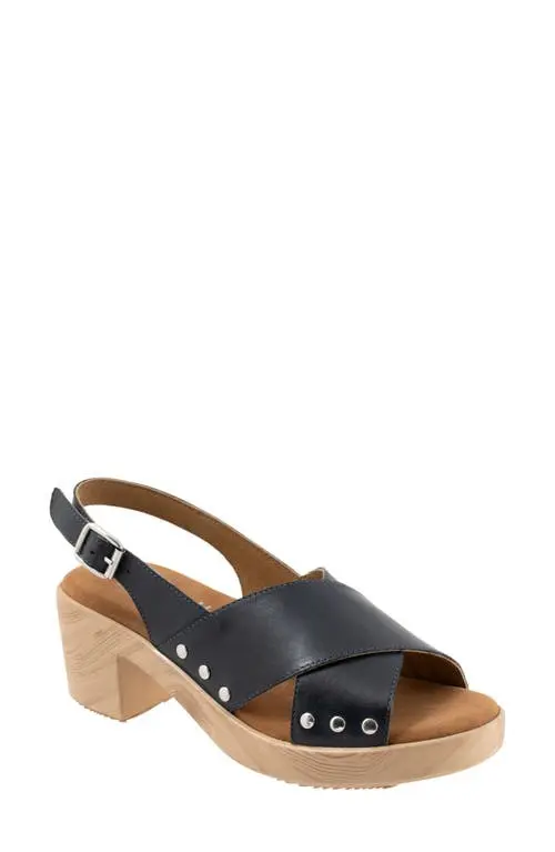 Softwalk Florence Slingback Platform Sandal - Navy