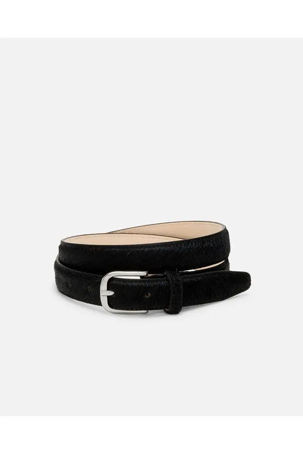 AUREUM No. 14 Pony Hair Belt - Black