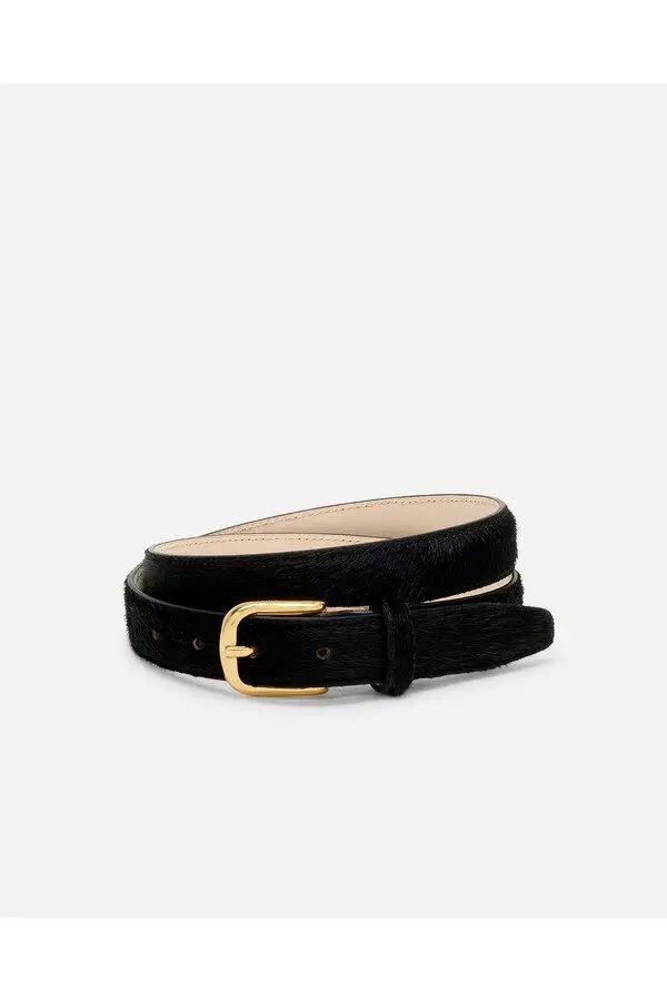 AUREUM Pony Hair Belt - Black