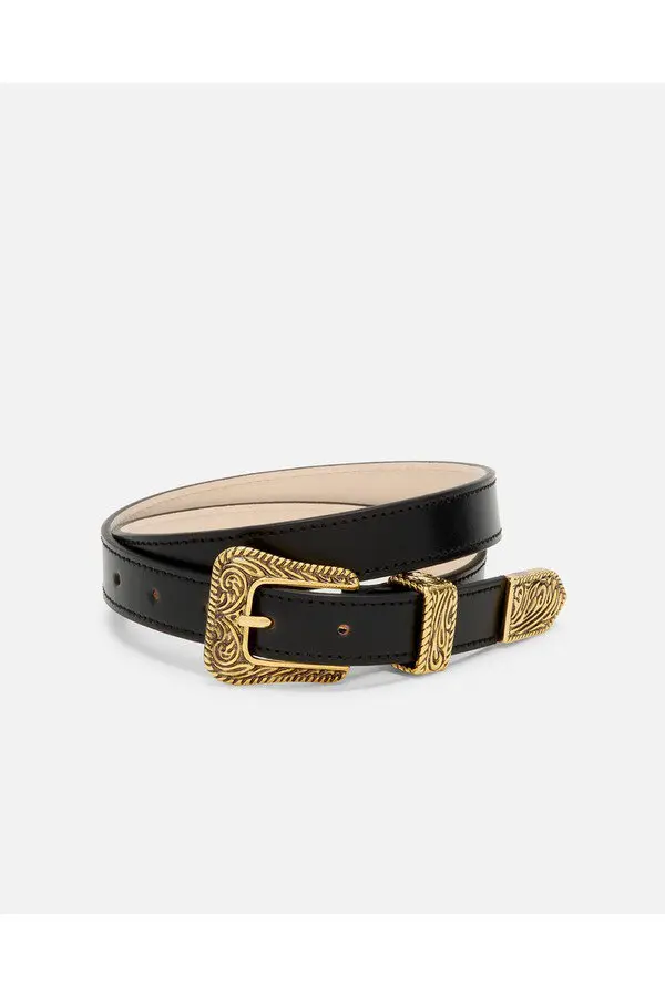 AUREUM No. 15 Leather Belt - Black