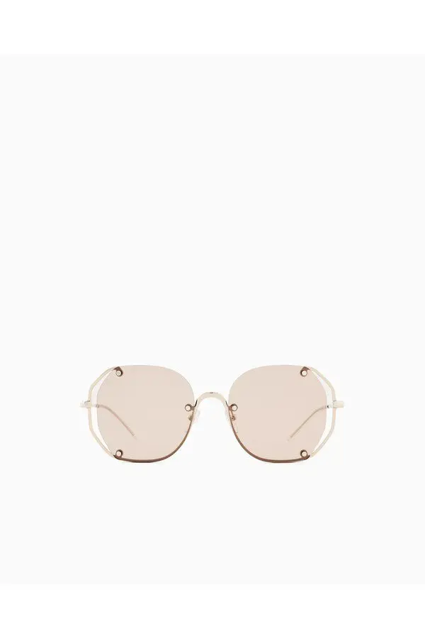 Emporio Armani Irregular-shaped Sunglasses - Gold