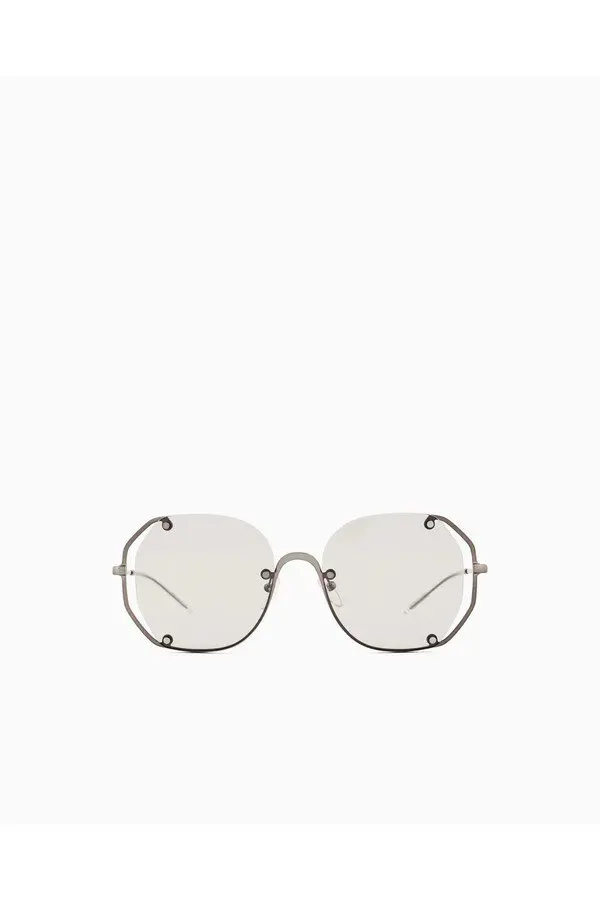 Emporio Armani Irregular-shaped Sunglasses - Natural