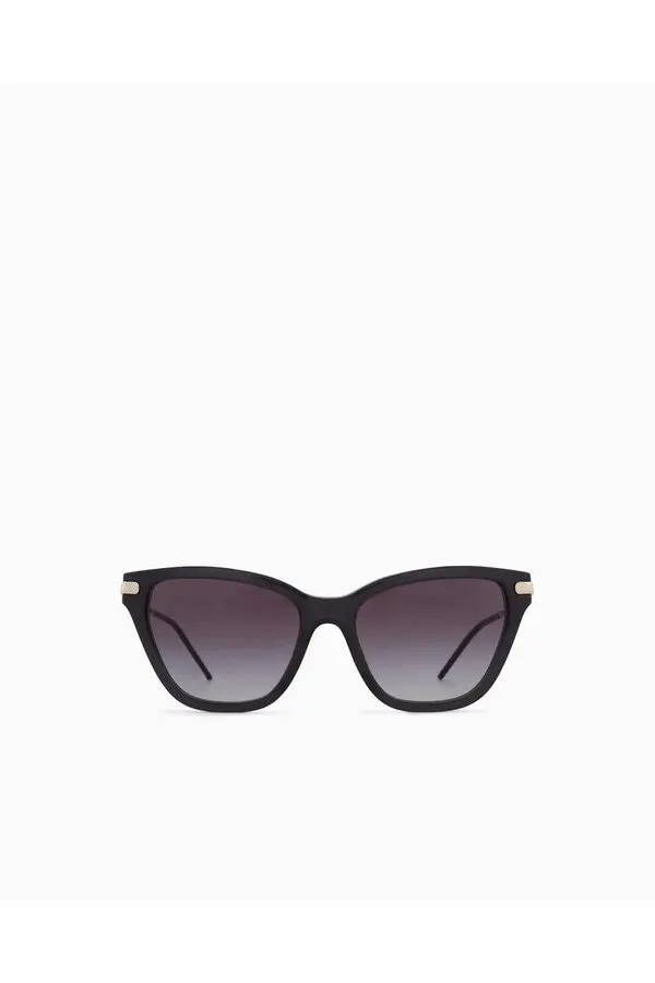Emporio Armani Asian-fit Cat-eye Sunglasses - Gold
