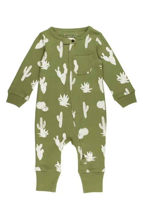 L'OVEDBABY Print Organic Cotton Romper - Sage Cactus