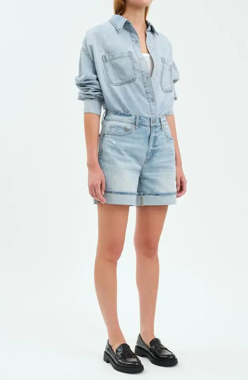 DAZE Easy Rider High-waist Denim Shorts