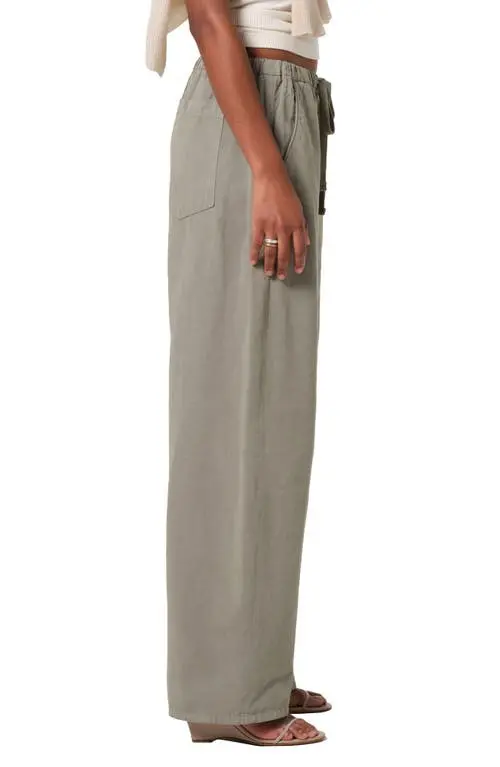 Citizens Of Humanity Aurora Pull-on Cotton & Hemp Wide Leg Pants - Nova