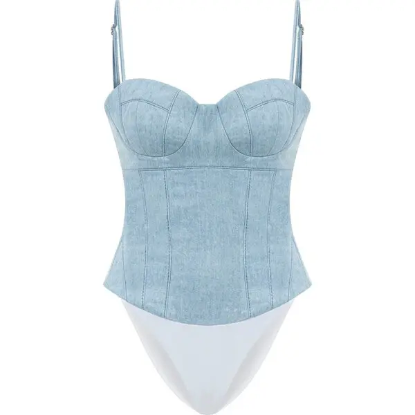 JENDUE Marvel Denim Bodysuit