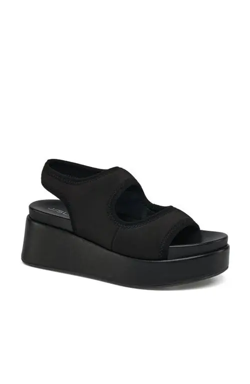 J/SLIDES NYC Blair Platform Sandals - Black
