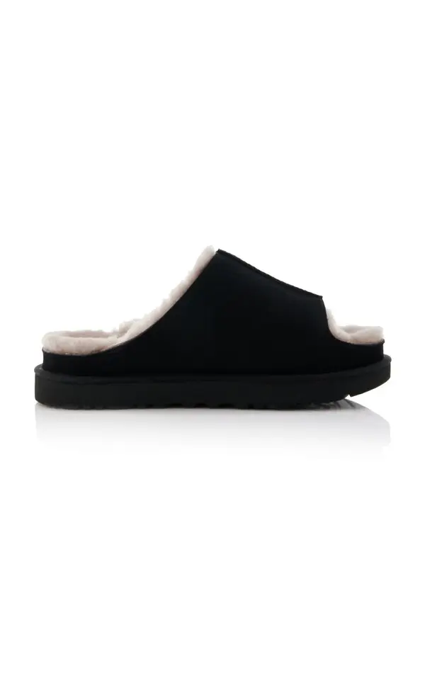 UGG Greenport Sheepskin Slides - Black
