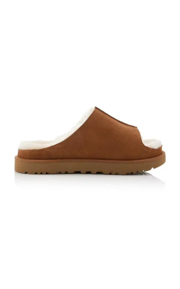 UGG Greenport Sheepskin Slides - Tan