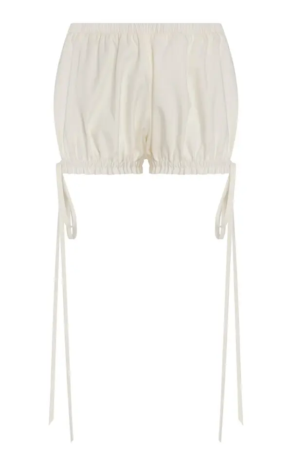 TAE PARK Cotton Bloomer Shorts - Ivory