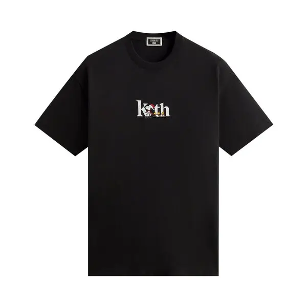 Kith For Peanuts Serif Tee - Black