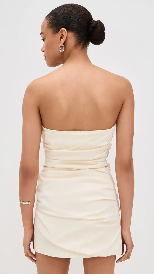 sir strapless mini dress Moretti Strapless Mini Dress | Natural Linen