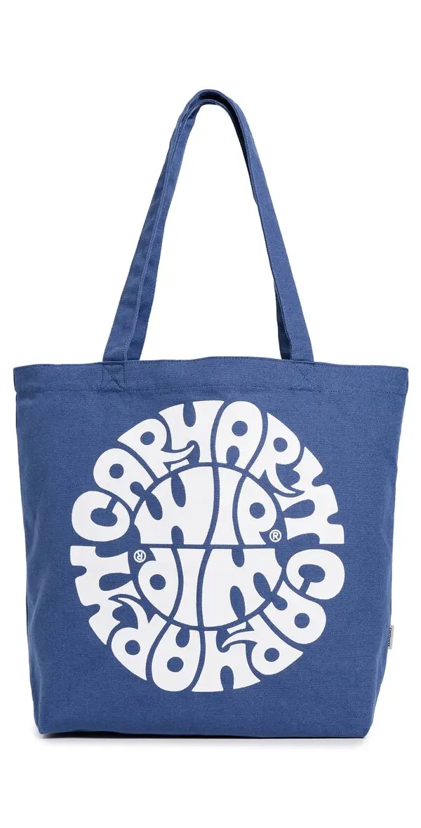 Carhartt Work In Progress Canvas Graphic Tote - Jazzy Print/blue Iris