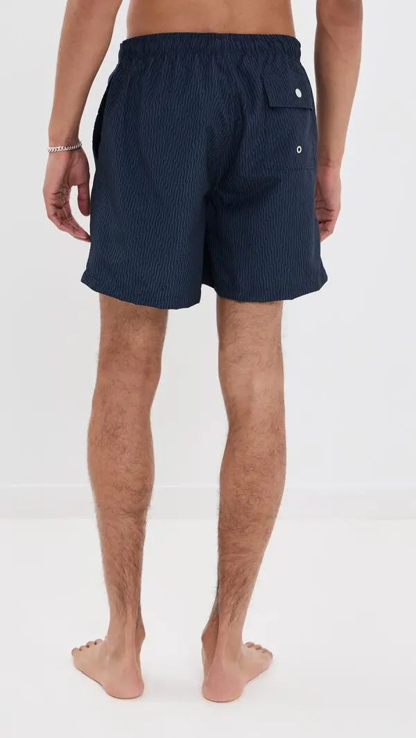 BATHER Midnight Crescendo Swim Trunks - Navy