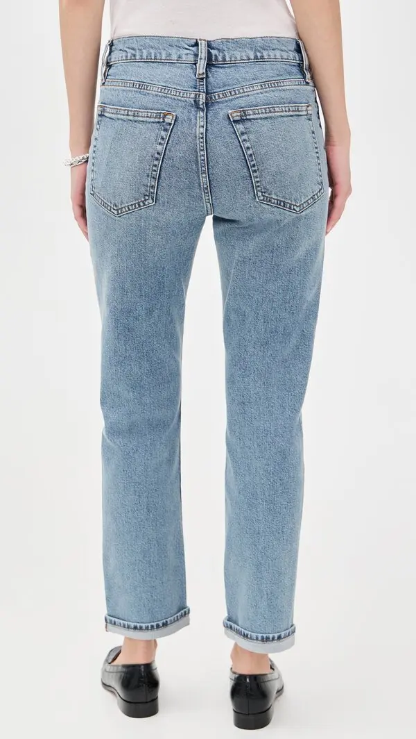 FRAME The Borrowed Straight Leg Jeans