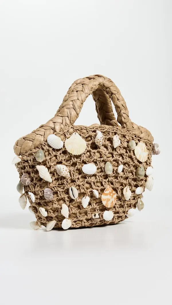 SIMONMILLER Shelly Raffia Bag - Natural