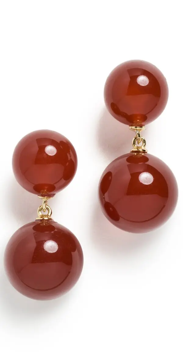 Lié Studio The Hannah Earrings - Red Carnelian