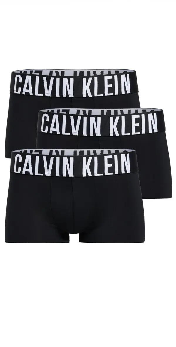 Calvin Klein Intense Power Micro 3-pack Low Rise Trunks - Black