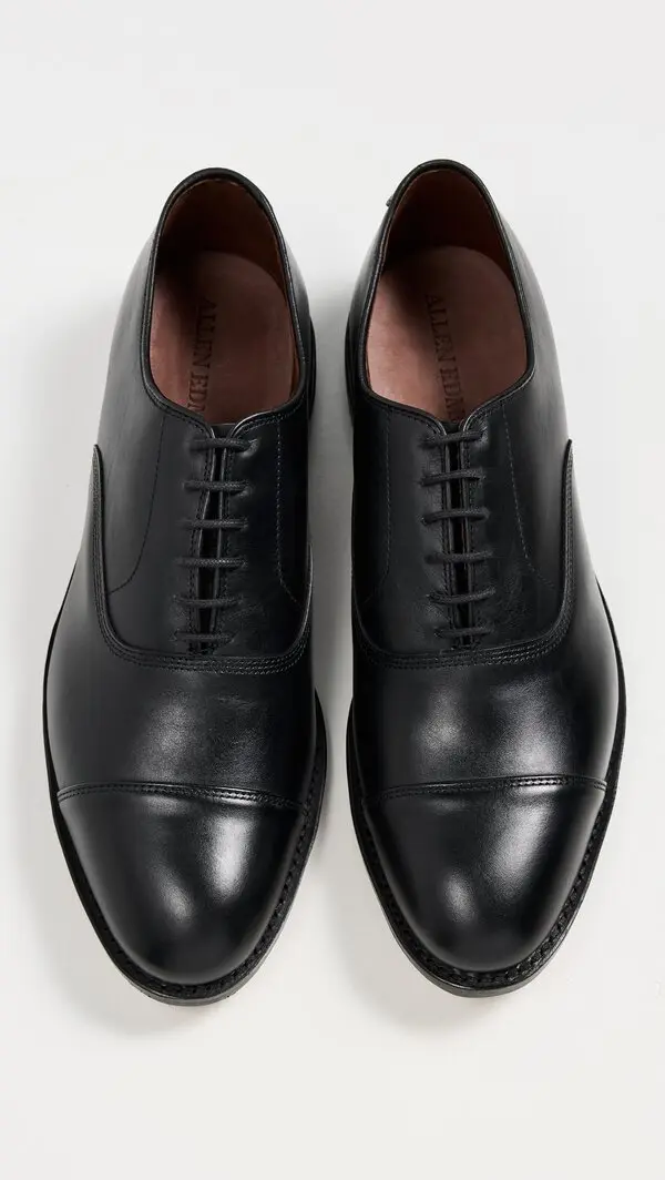 Allen Edmonds Park Avenue Leather Lace Ups - Black