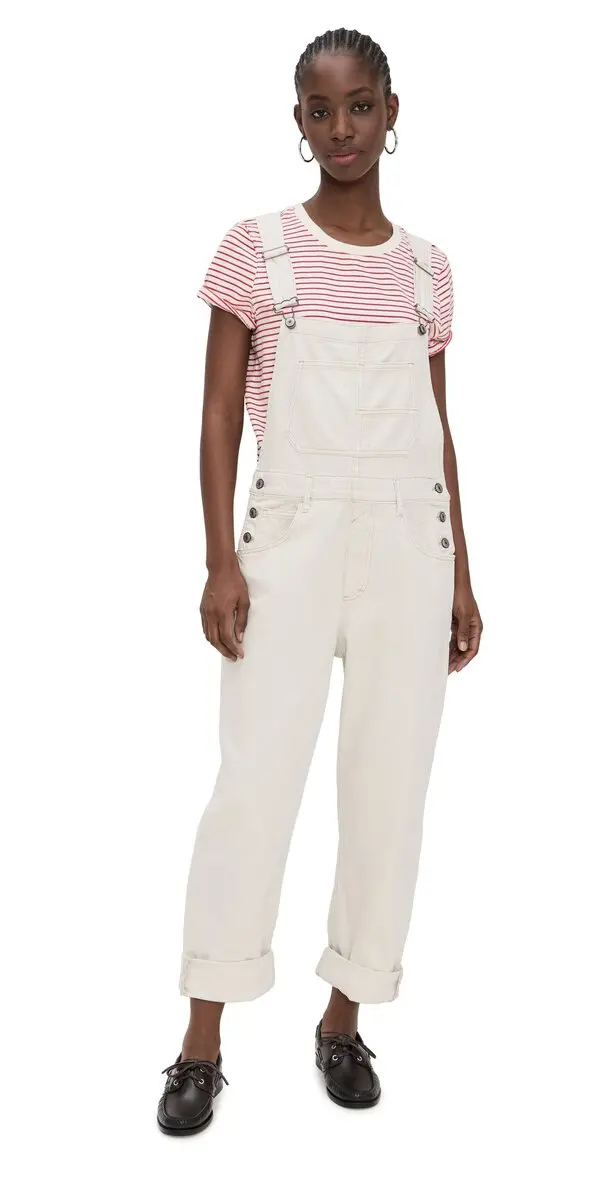 Free People Ziggy Overalls - Parchment