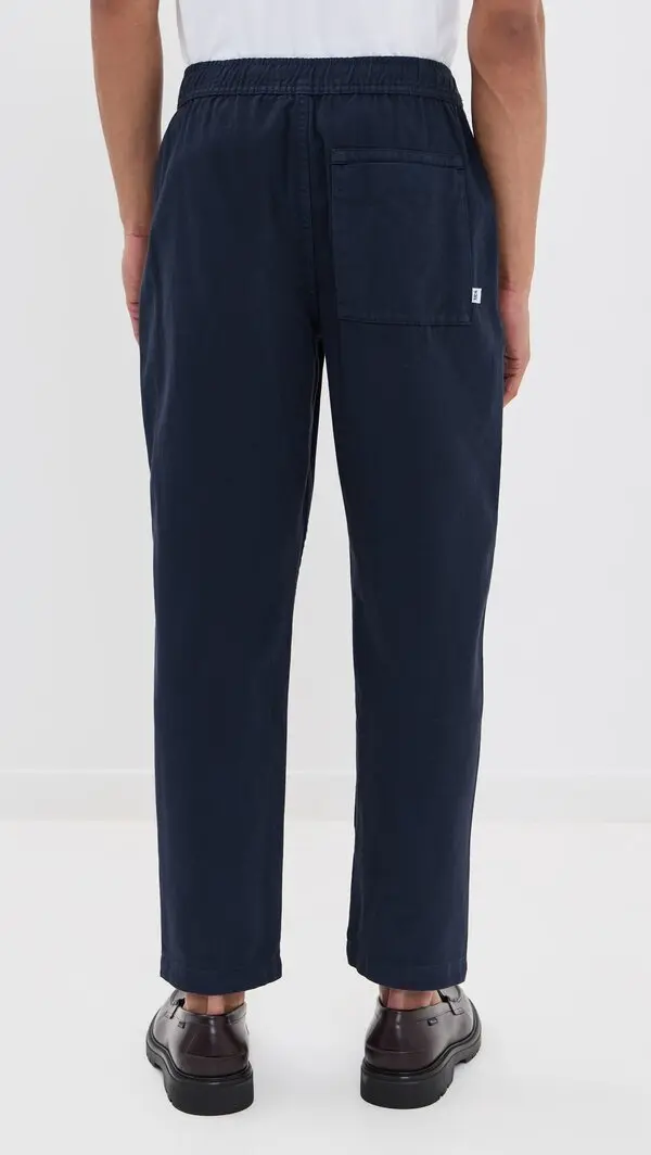 WAX LONDON Cotton Kurt Trousers - Navy