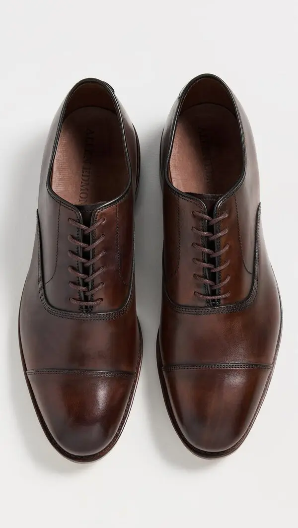 Allen Edmonds Park Avenue Leather Lace Ups - Chili