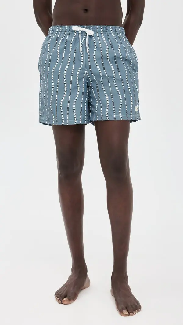 BATHER Ash Tidal Current Swim Trunks 5.5 - Grey