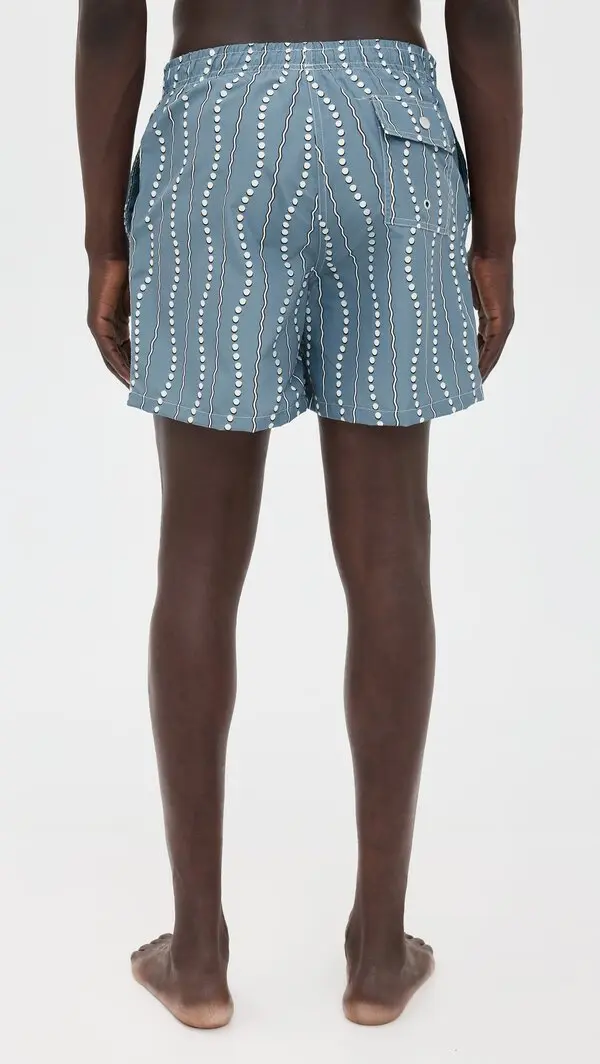 BATHER Ash Tidal Current Swim Trunks 5.5 - Grey