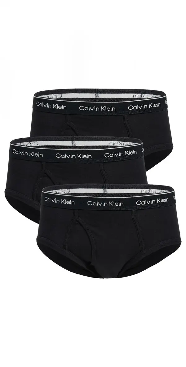 Calvin Klein Cotton Classic Briefs 3 Pack - Black