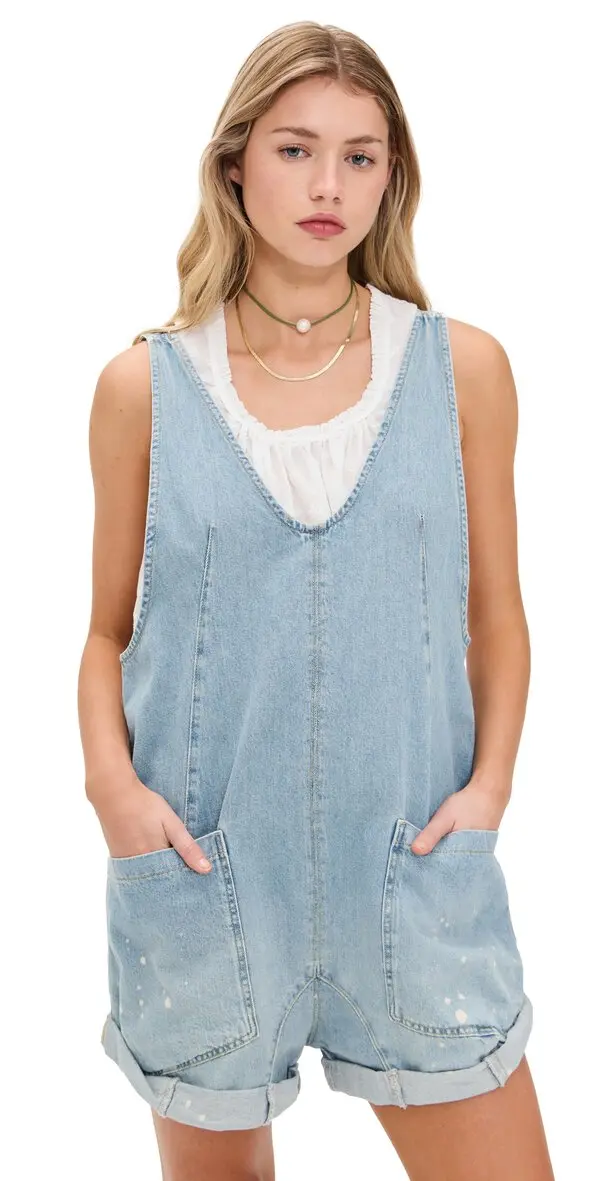 Free People High Roller Shortall - Bright Eyes