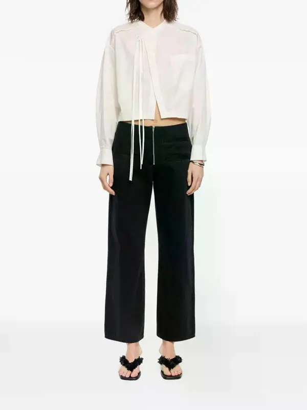 Bimba Y Lola Cropped Straight Leg Jeans