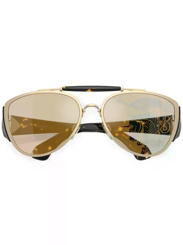 Burberry Tortoise-shell Pilot Sunglasses