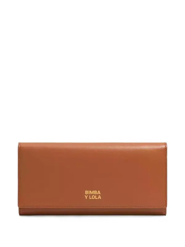 Bimba Y Lola Logo-stamp Wallet - Brown