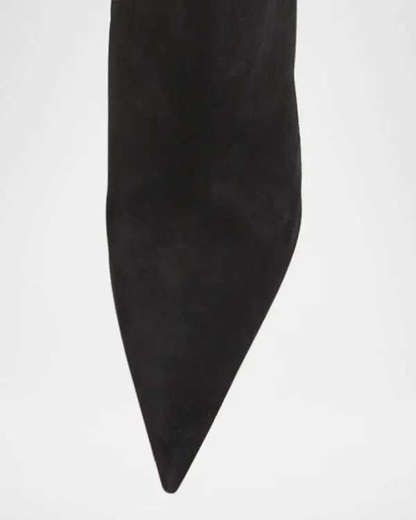 CHRISTIAN LOUBOUTIN 100mm Belle Suede Ankle Booties
