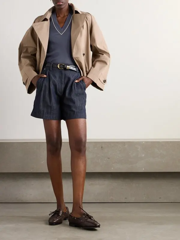 Brunello Cucinelli Bead-embellished Ribbed Tank