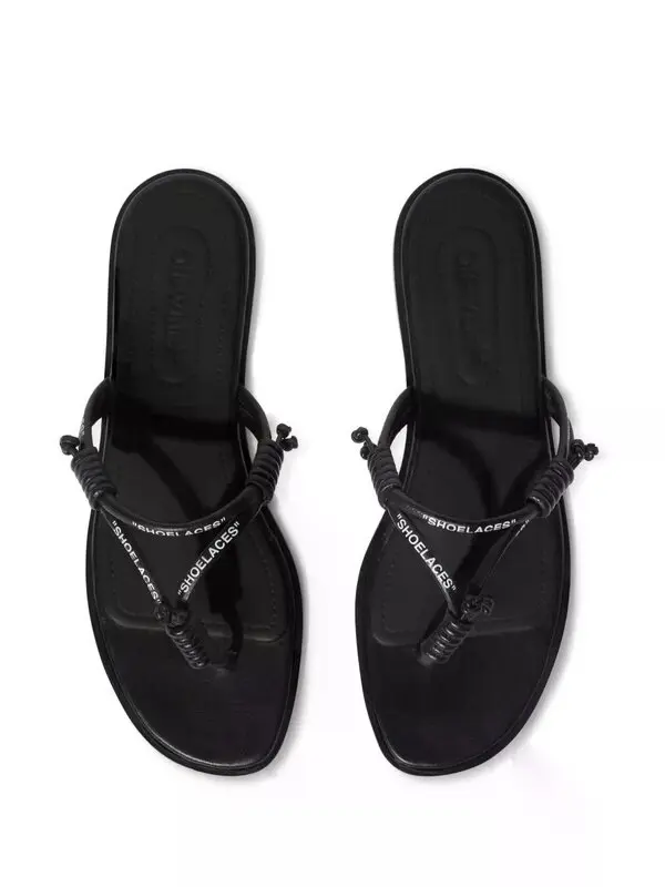 Off-White Sholace Sandals - Black