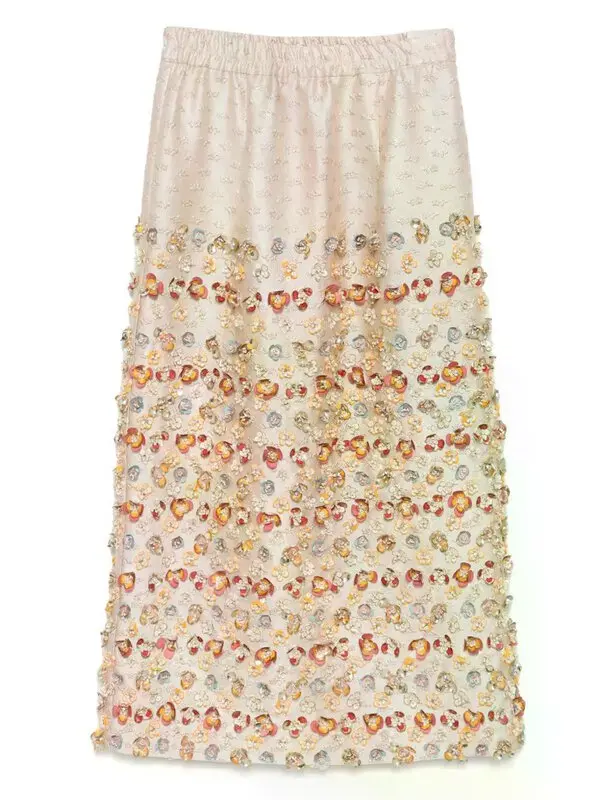 Biyan Floral Embroidery Skirt