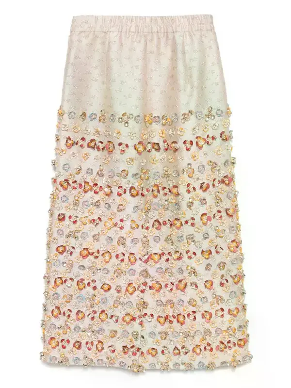 Biyan Floral Embroidery Skirt