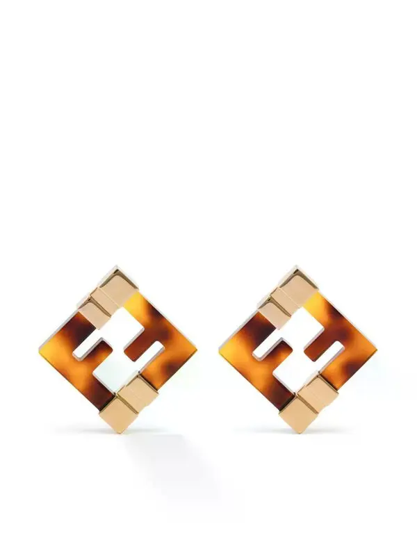 Fendi Forever Stud Earrings - Gold