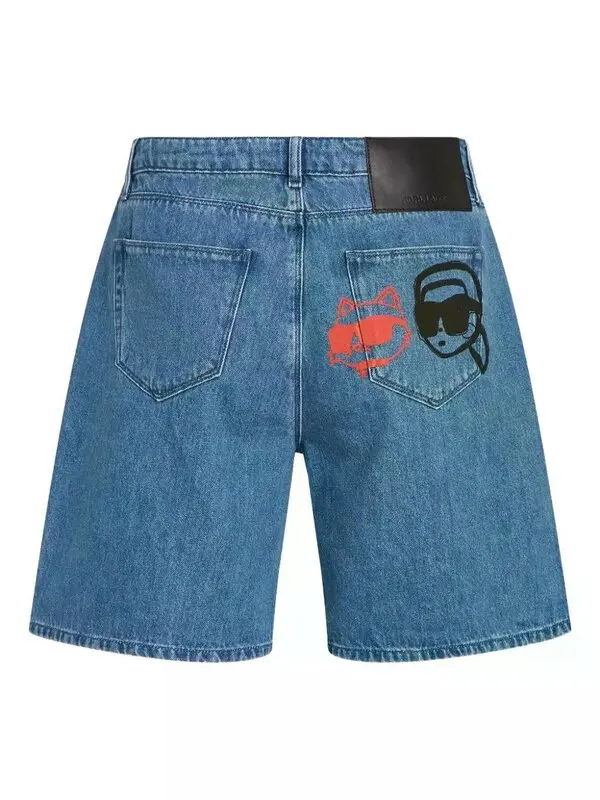 Karl Lagerfeld Ikon Denim Shorts