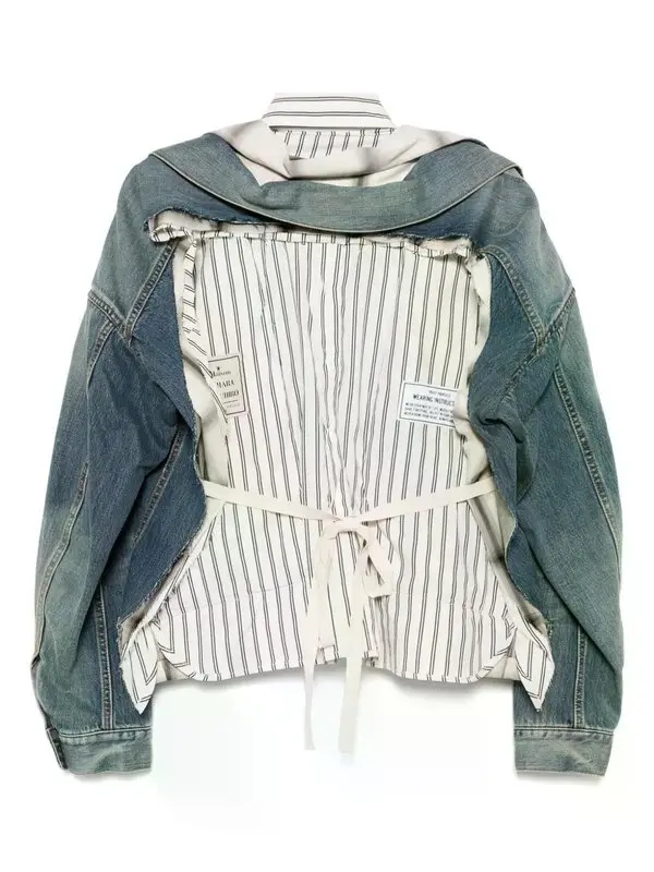 Mihara Yasuhiro Backless Layered Denim Jacket