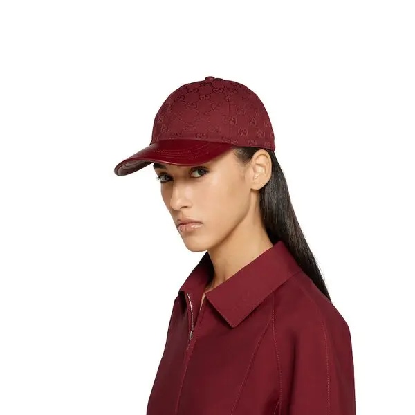 Gucci Gg Monogram Canvas Baseball Hat