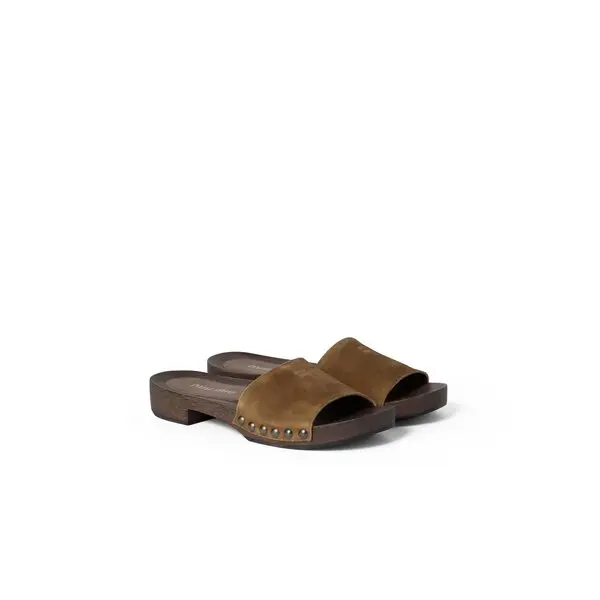 Miu Miu Faded Suede Clogs