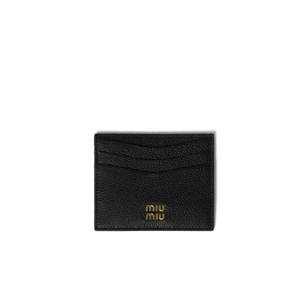 Miu Miu Leather Card Holder - Black
