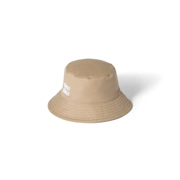 Miu Miu Bucket Hat - Khaki/white