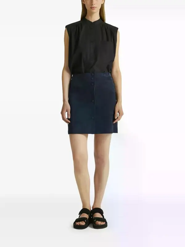 YVES SALOMON Suede Skirt