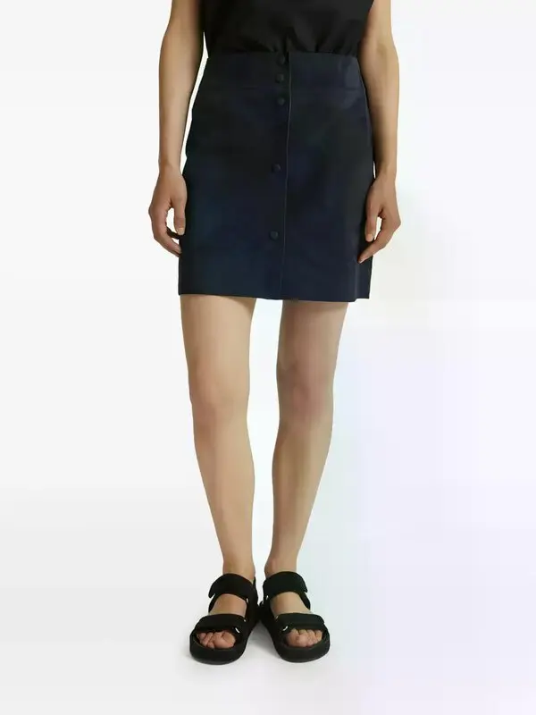 YVES SALOMON Suede Skirt