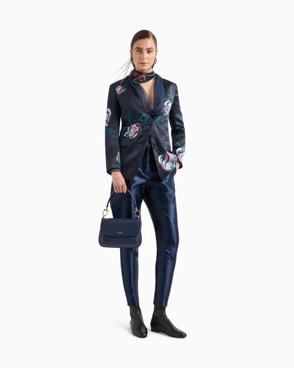 Giorgio Armani Small La Prima Soft Bag - Blue